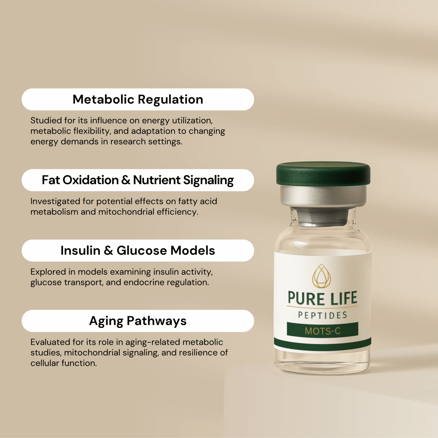 MOTS-C 10 Mg | Pure Life Peptides