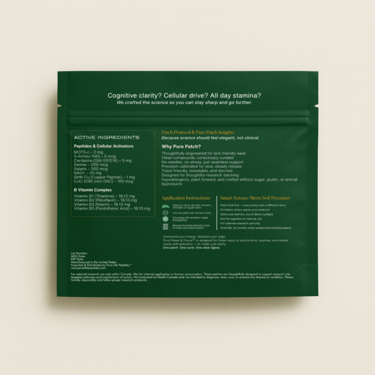 The Pure Patch – Power & Focus™ | Pure Life Peptides